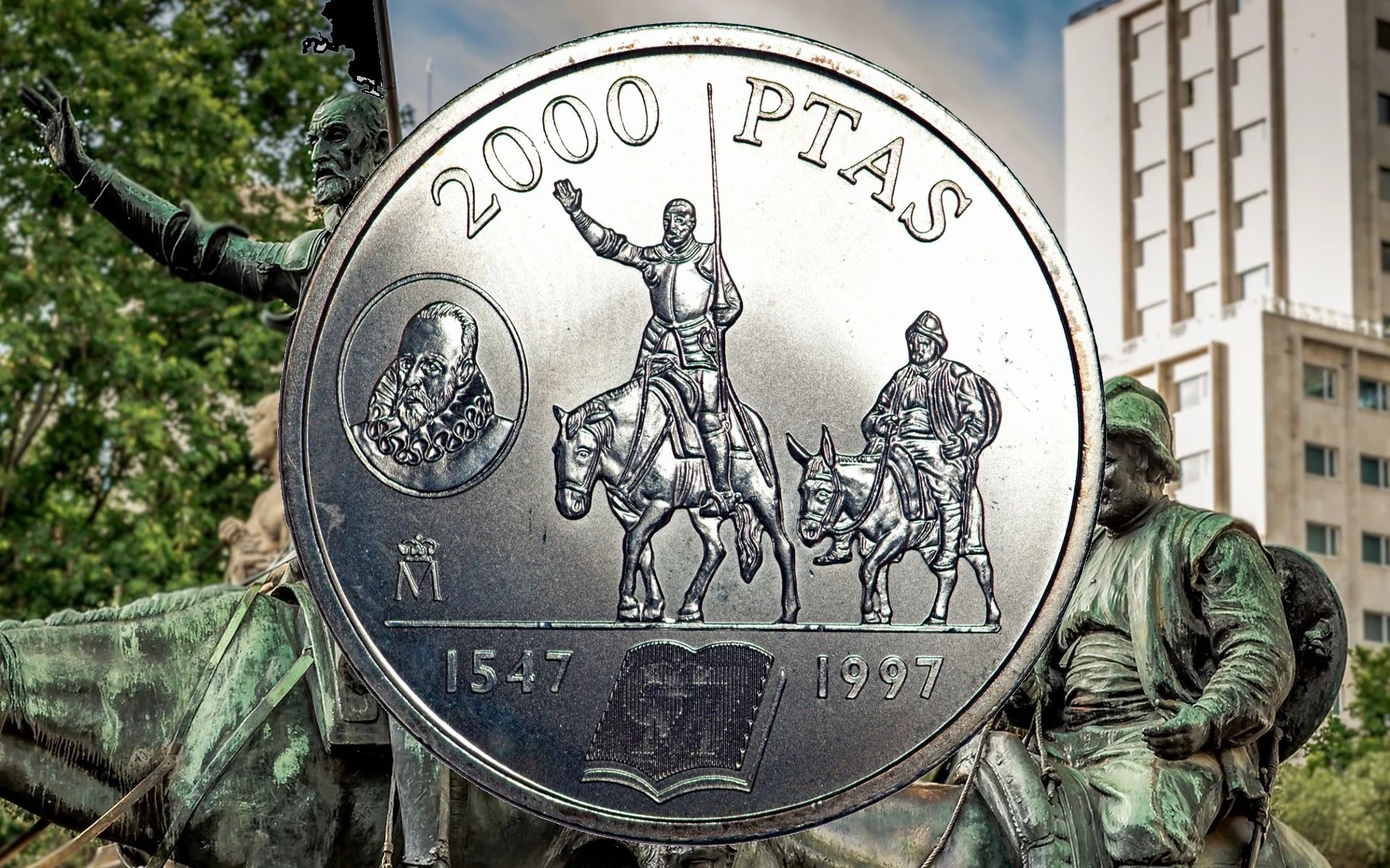 Moneda de 2000 pesetas de 1997 (El Quijote): Valor y Precio